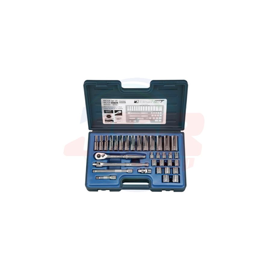 12733 | 3/8” 33 PCS MM SOCKET SET W/12594 IN BLOW MOLD CASE | SIGNET ...