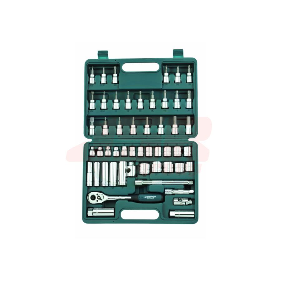 12756-1 | 3/8” 52PCS MM SOCKET SET W/ERGO RATCHET| SIGNET เครื่องมือ ...