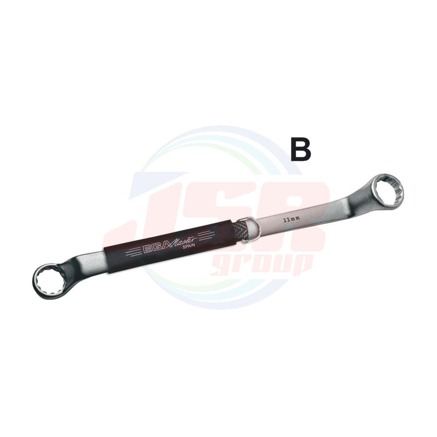 MM - DOUBLE OFFSET RING WRENCH AEROSPATIAL CHROME PLATING DIN 838 ...