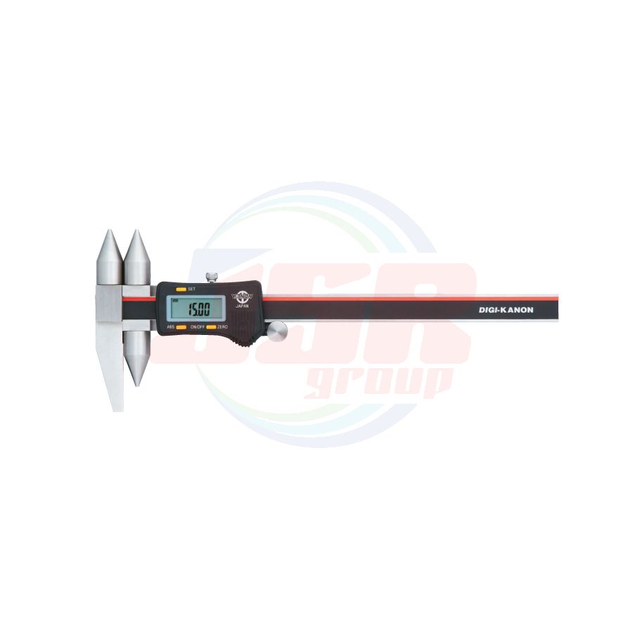 Centerline caliper for distance between center to center of holes with ...