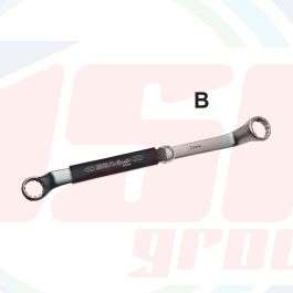 MM - DOUBLE OFFSET RING WRENCH AEROSPATIAL CHROME PLATING DIN 838 ...