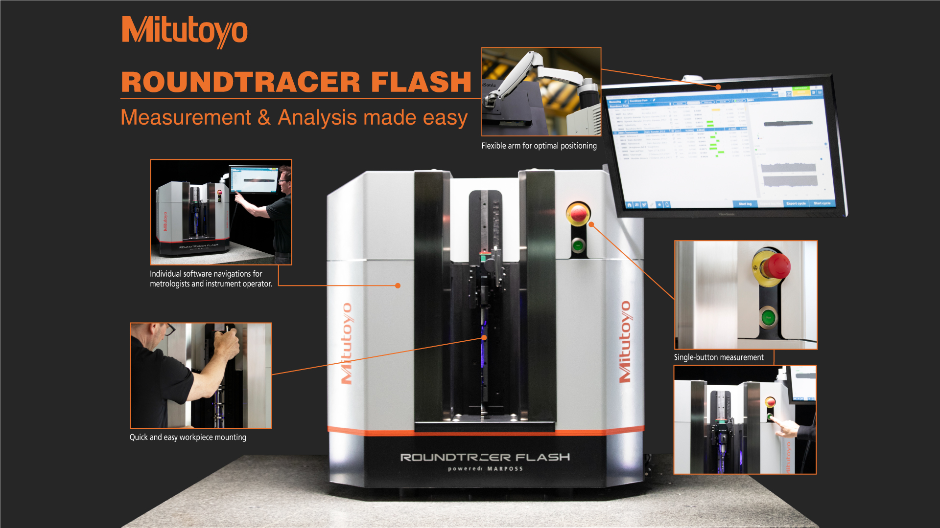 MITUTOYO ROUNDTRACER FLASH เครื่องมืออุตสาหกรรม เครื่องมือช่าง เครื่องมือวัดละเอียด | JSR GROUP