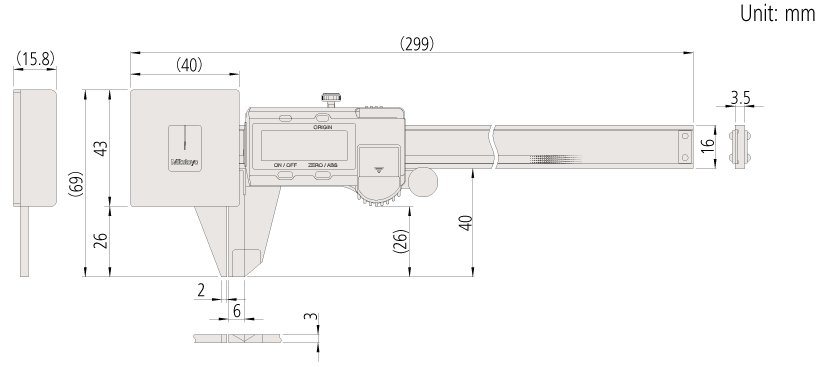 ABSOLUTE Low Force Caliper SERIES 573 | MITUTOYO เครื่องมืออุตสาหกรรม ...