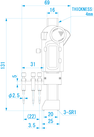 GDG-3R-S1 (00152302) | DIGITAL GAP CALIPER（ THREE BALL POINTS BASE）| SK ...