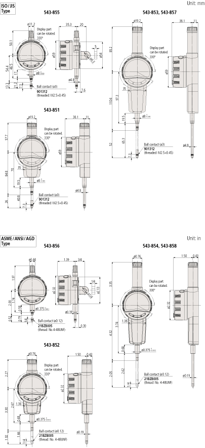 High-performance ABS Digimatic Indicator ID-FNX (Digimatic S1 supported ...